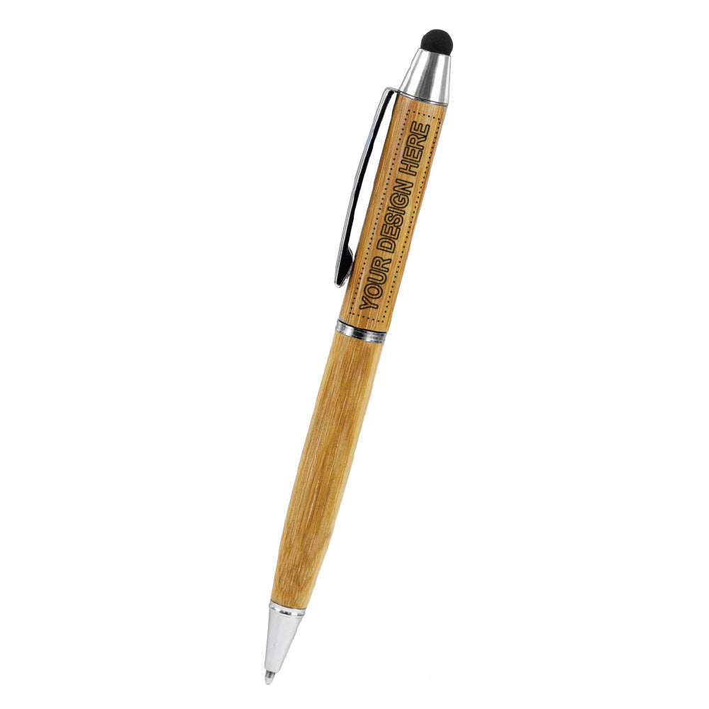 Veranda Bamboo Stylus Ballpoint Pen- Custom Branded