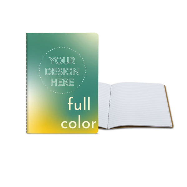5x7 Notebook with Full-Color Cover - USA Recycled - Custom Branded