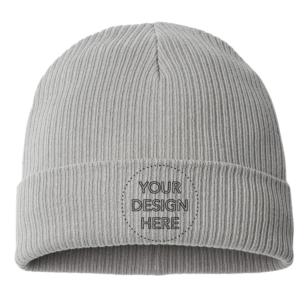 Atlantis Headwear Organic Cotton Nelson Beanie- Custom Branded