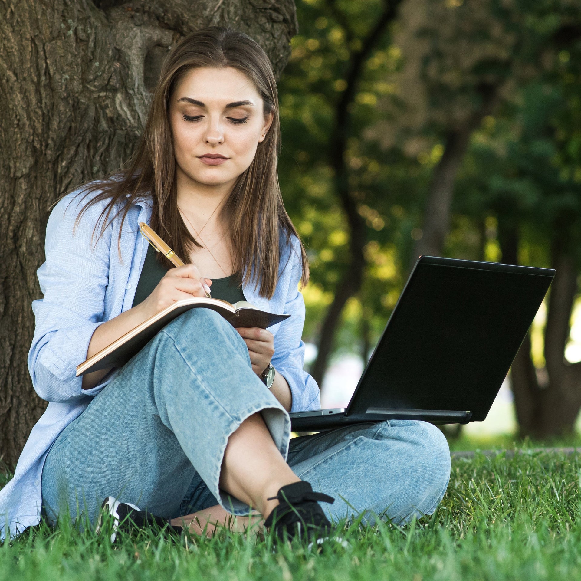 Gold Solstia Bamboo Twist-Style Pen - Custom Branded