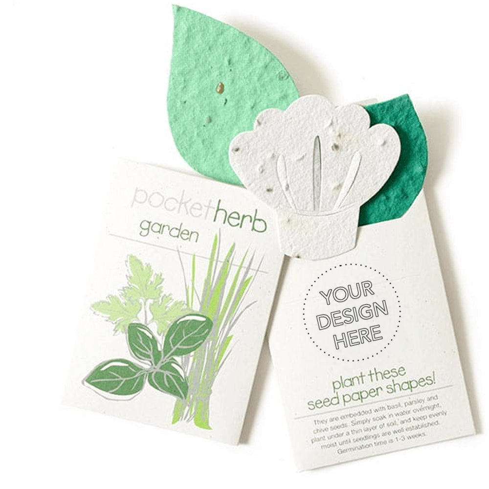 Herb Seeded Paper Shapes - Made in the USA - Custom Branded