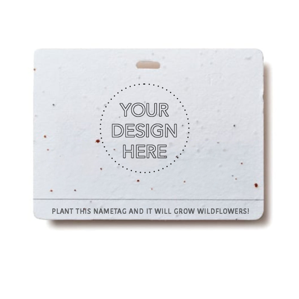 Seed Paper Name Badge - Custom Branded