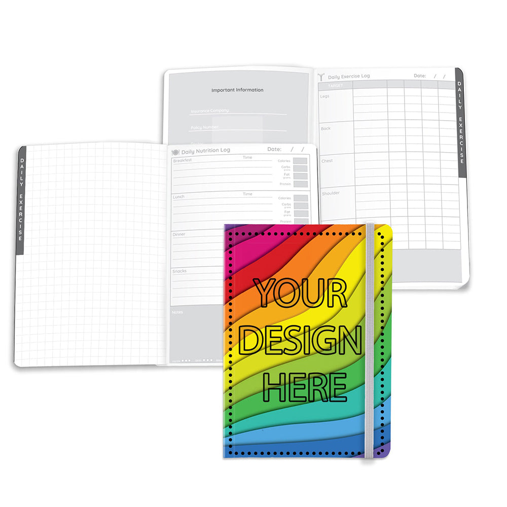 5x7 Perfect Bound Wellness Journal - USA Recycled - Custom Branded