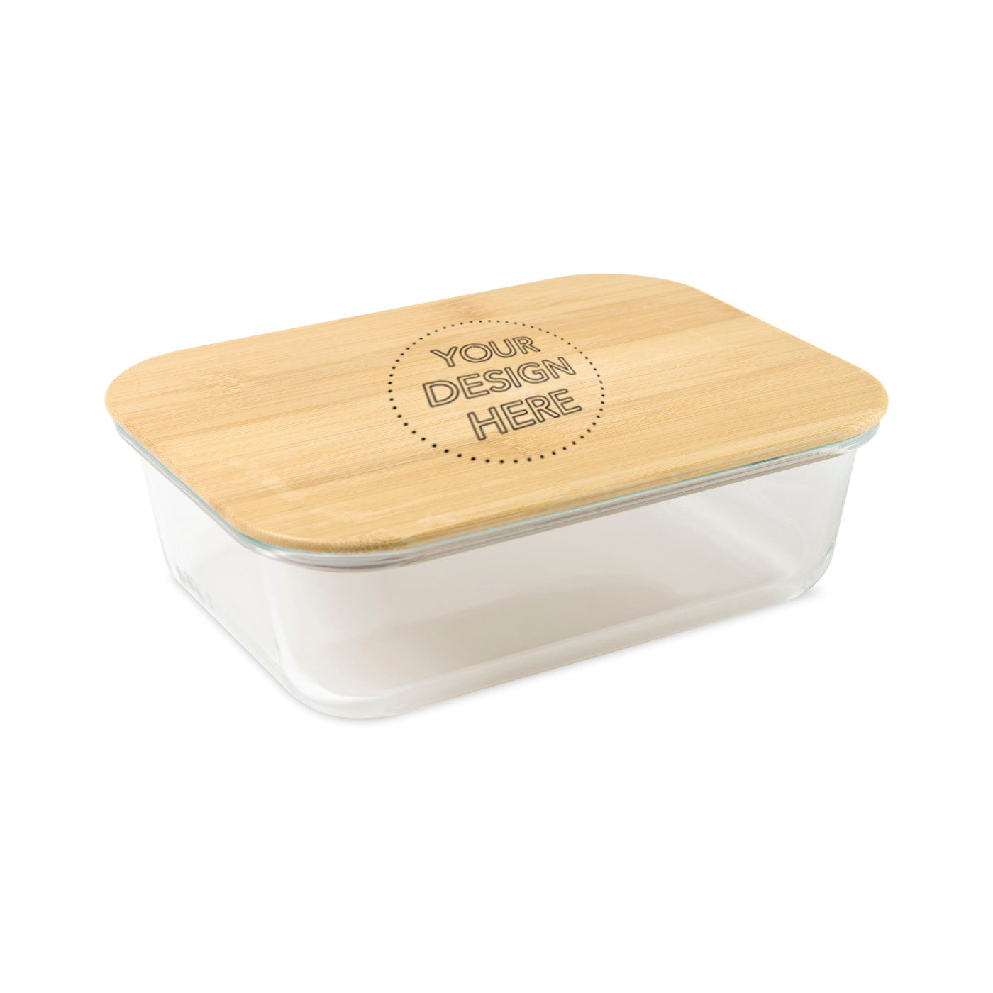 7 Cup Bamboo Food Storage Container- Custom Branding