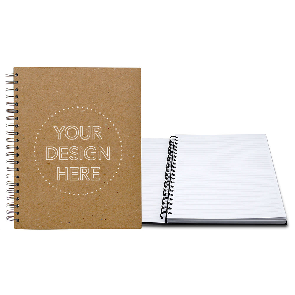 8x11 Classic Spiral Notebook USA Recycled- Custom Branded