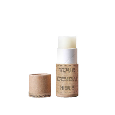 Mini Lip Balm in Compostable Kraft Paper Tube - Custom Branded
